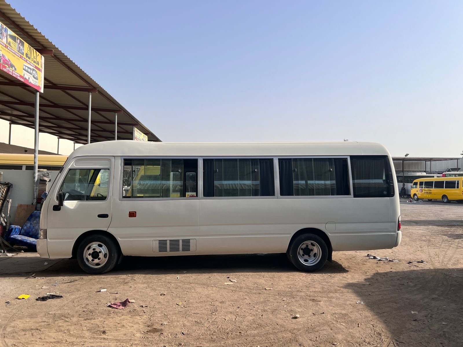 30-Seater Toyota Coaster Bus Rental Dubai | Small Staff Bus Rent