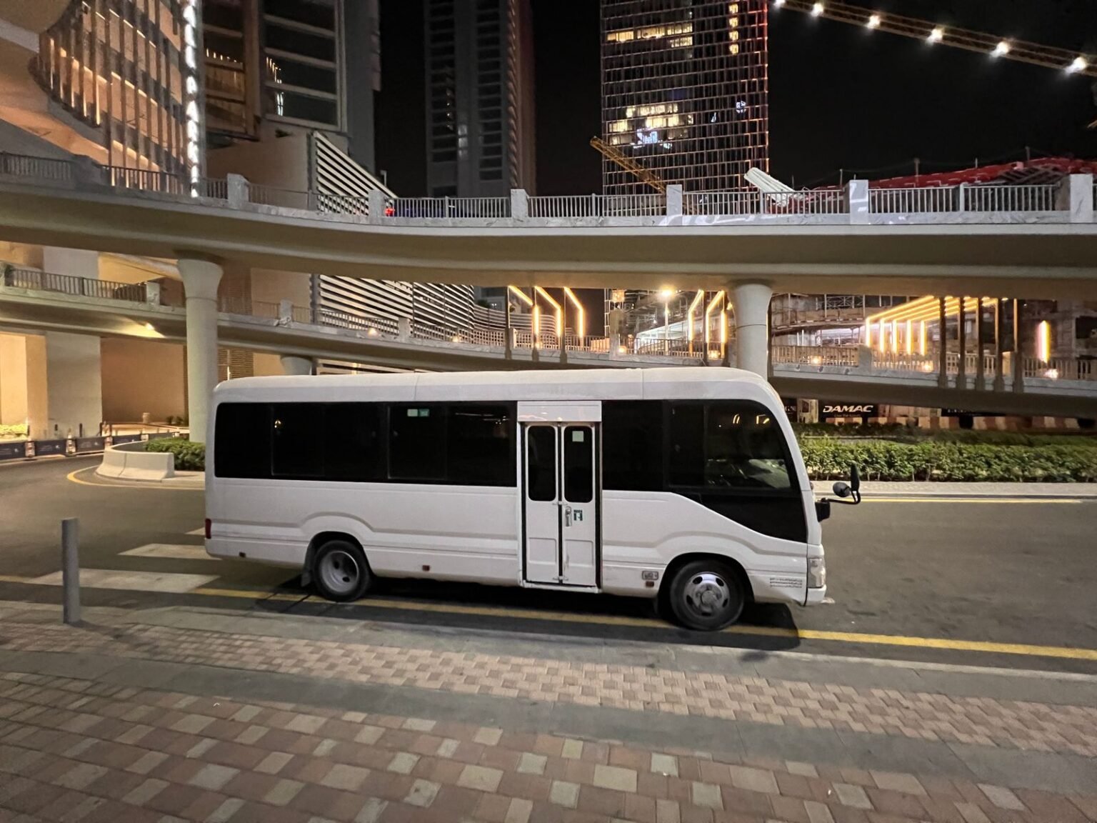 30-Seater Toyota Coaster Bus Rental Dubai | Small Staff Bus Rent